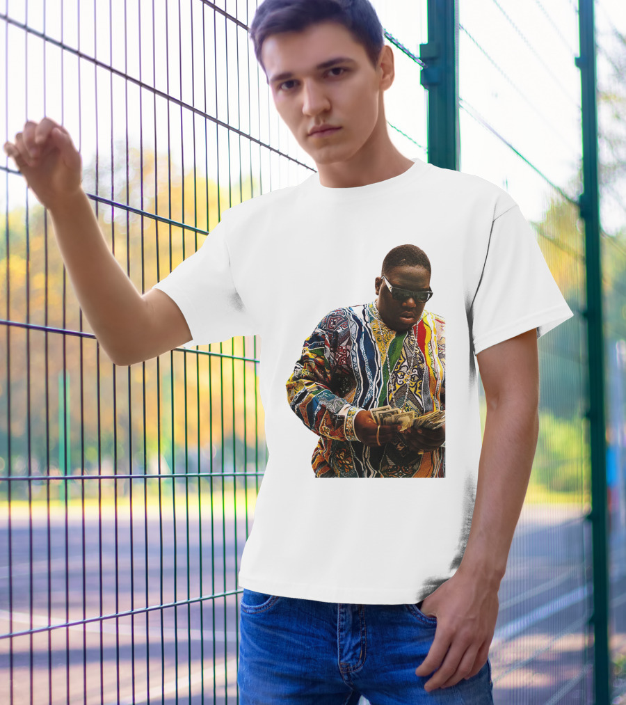 Colorful Sweater Money Counting Sunglasses T-Shirt
