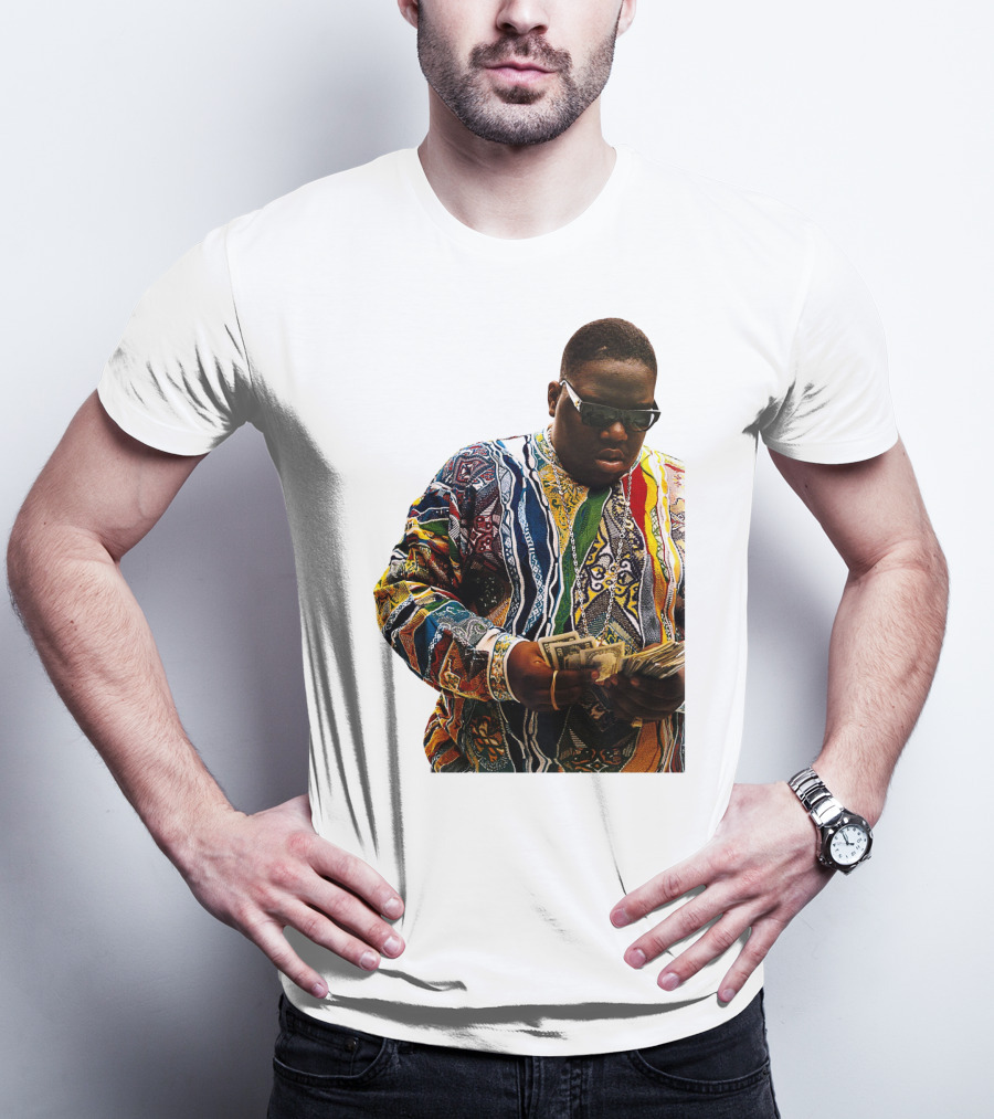 Colorful Sweater Money Counting Sunglasses T-Shirt