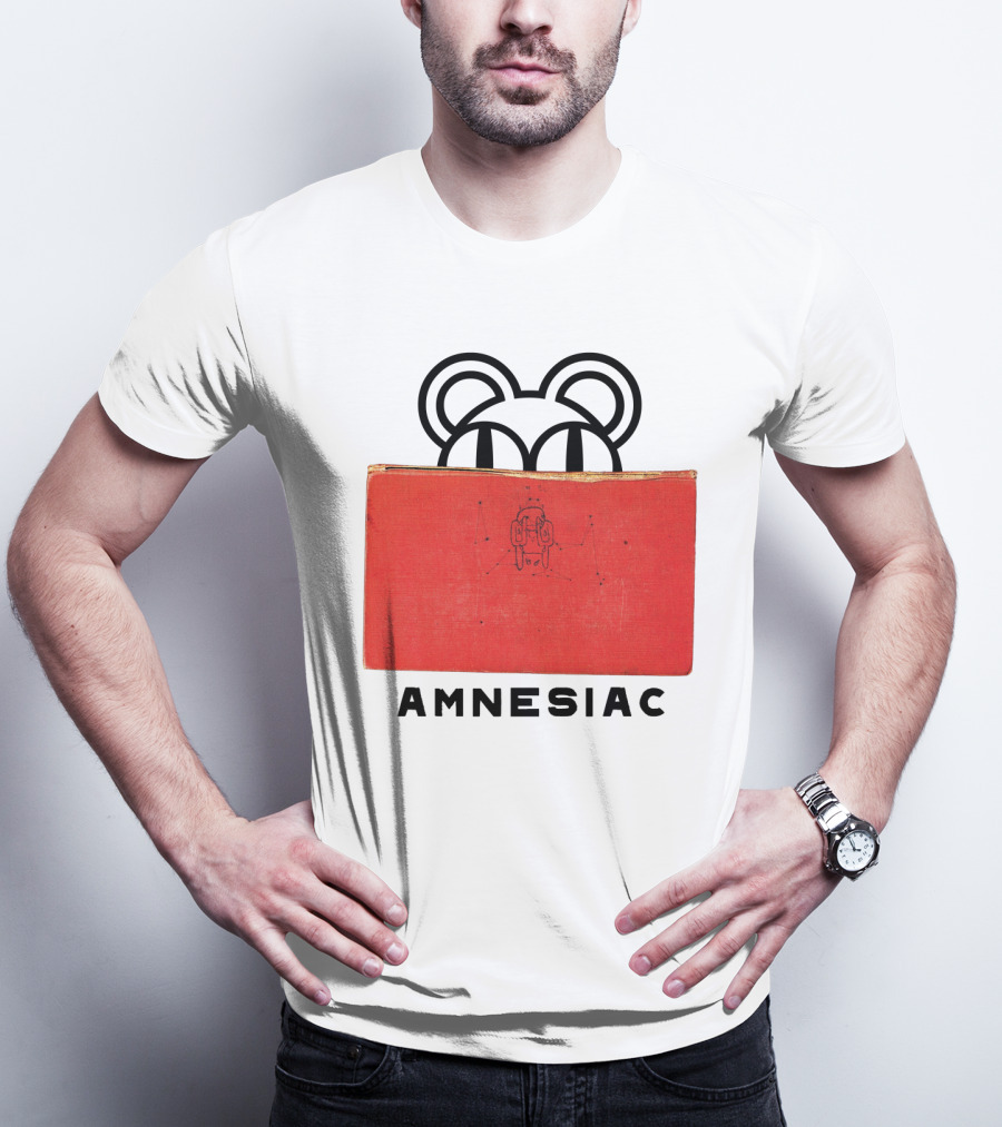 Amnesiac Radiohead Bear And Book T-Shirt