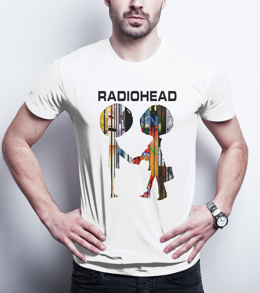 Radiohead Album Artwork Silhouettes Collage T-Shirt