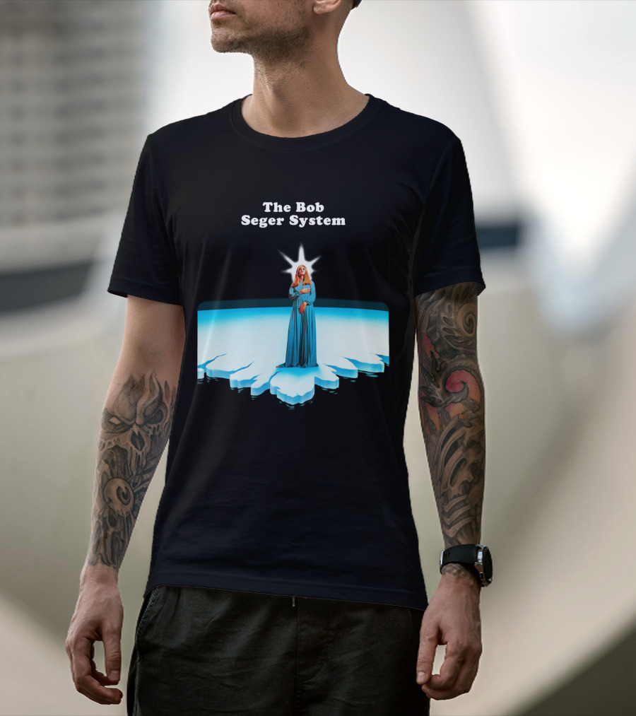 The Bob Seger System Blue Figure Radiant Island T-Shirt