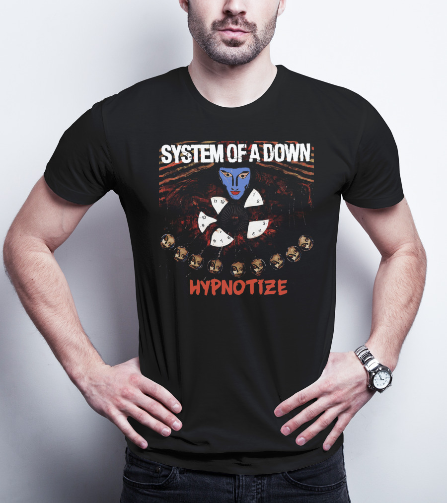 System Of A Down Hypnotize Face Clock T-Shirt