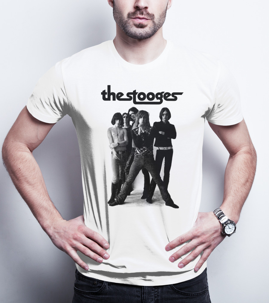 Thestooges Band Classic Black And White Photo T-Shirt