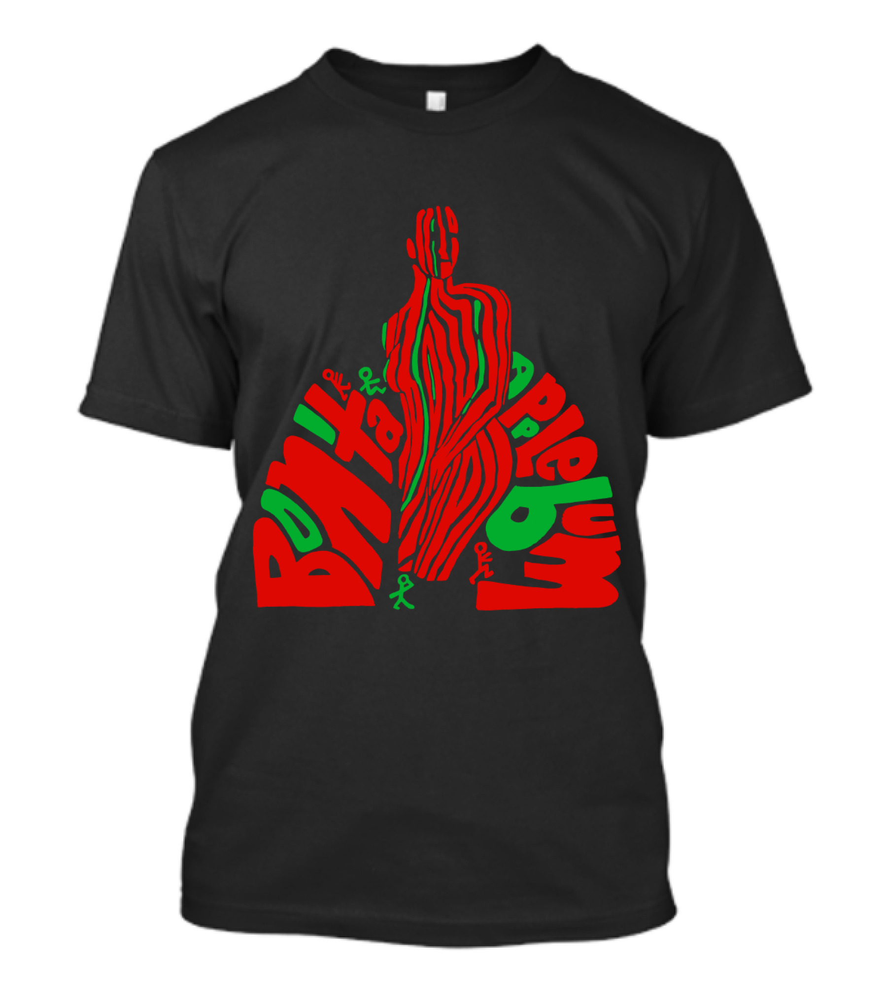 Atcq Bonita Applebum Red Green Figure T-Shirt