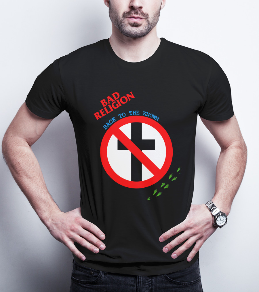 Bad Religion Back To The Known Crossed Out Cross T-Shirt