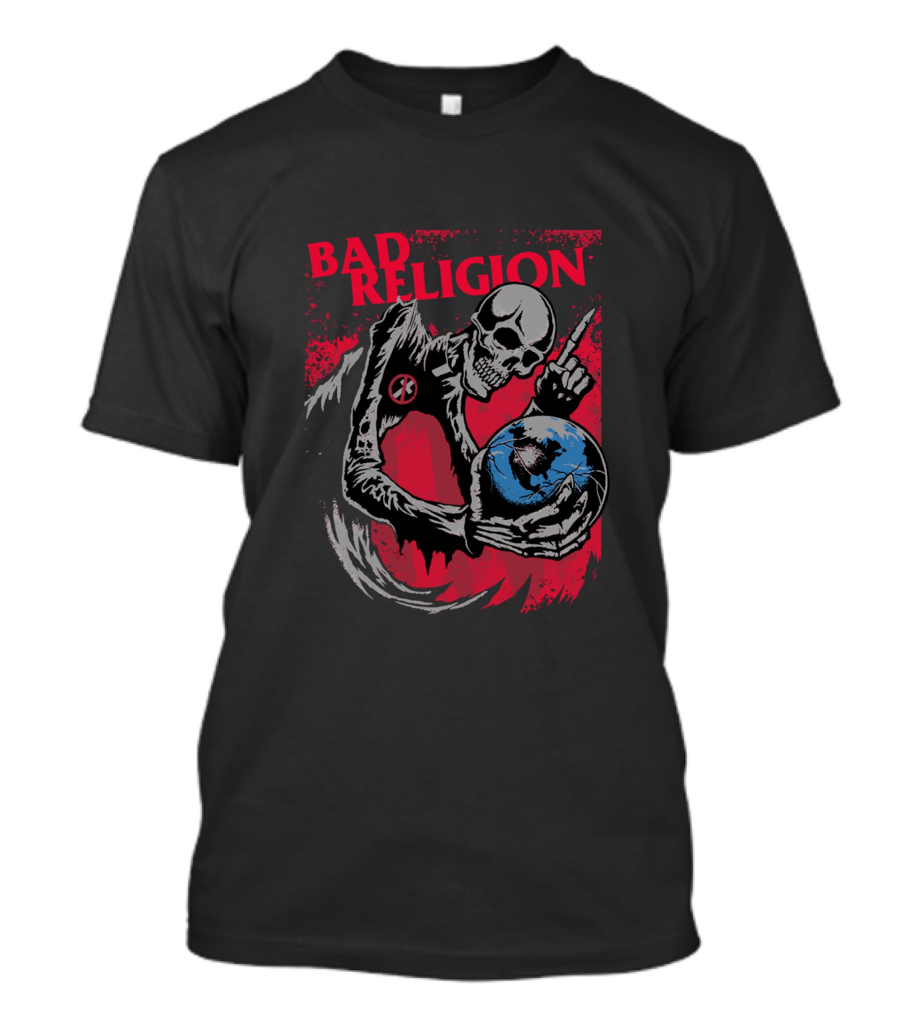 Bad Religion Grim Reaper Holding Earth T-Shirt