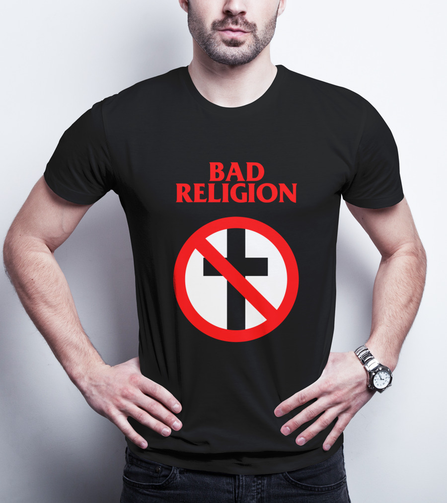 Bad Religion No Cross Symbol Iconic Punk Band T-Shirt