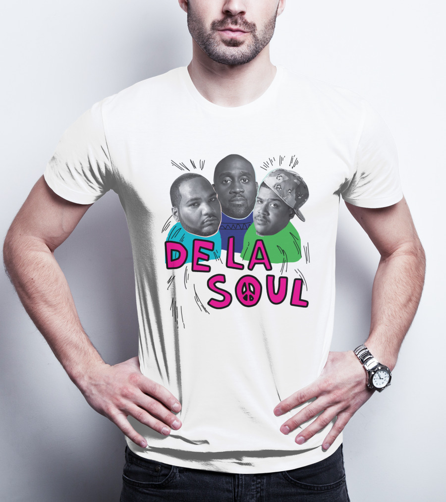 De La Soul Trio Portrait With Peace T-Shirt