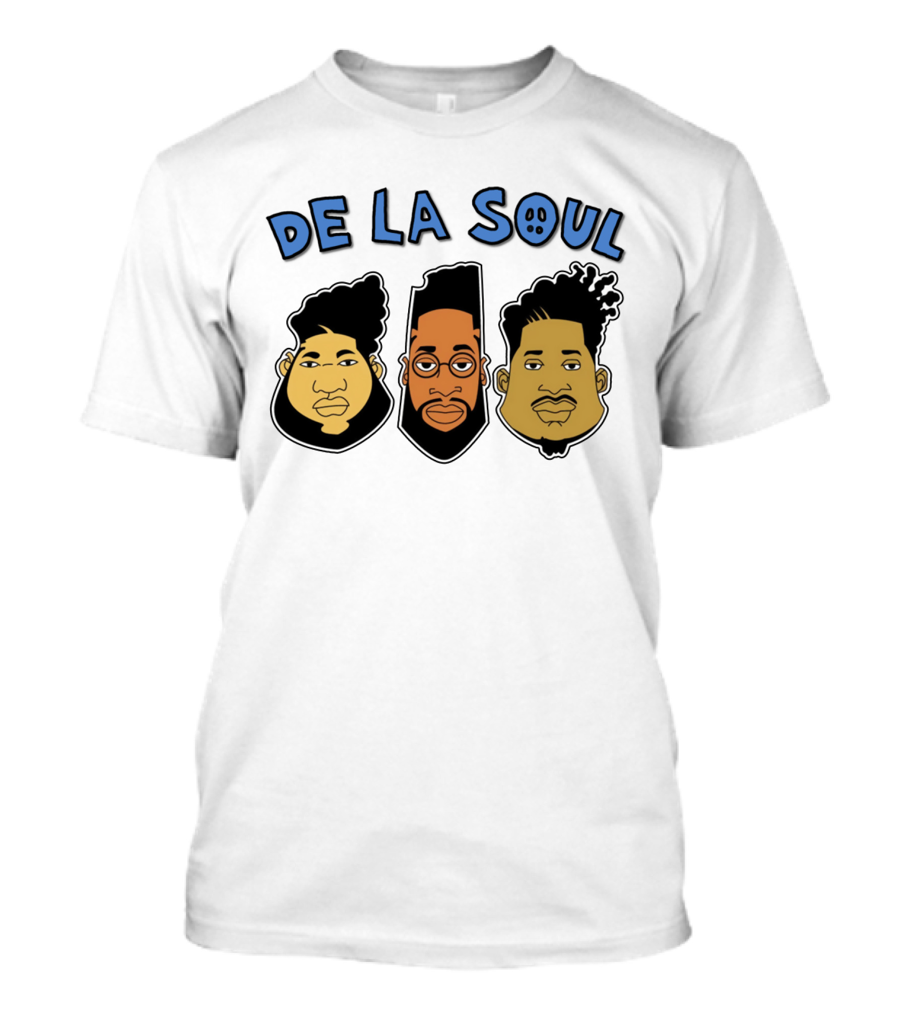 De La Soul Cartoon Faces Trio T-Shirt
