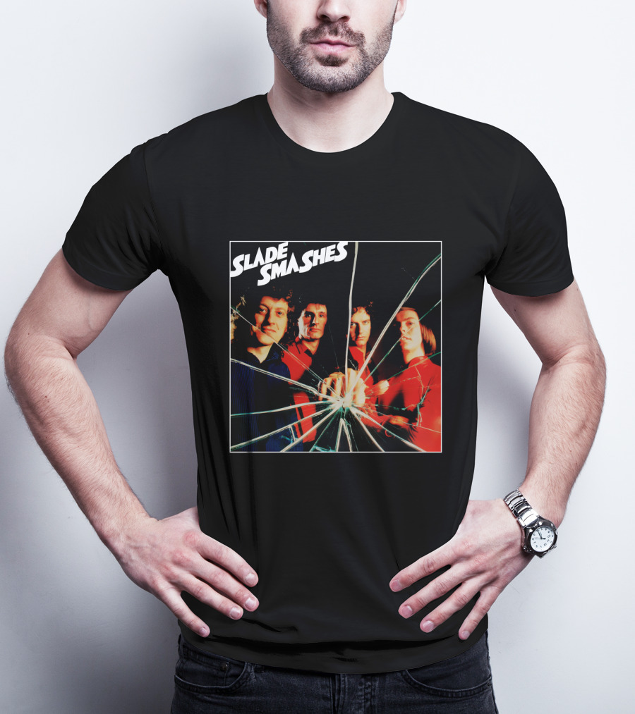 Slade Smashes Album Cover Shattered Glass Art T-Shirt