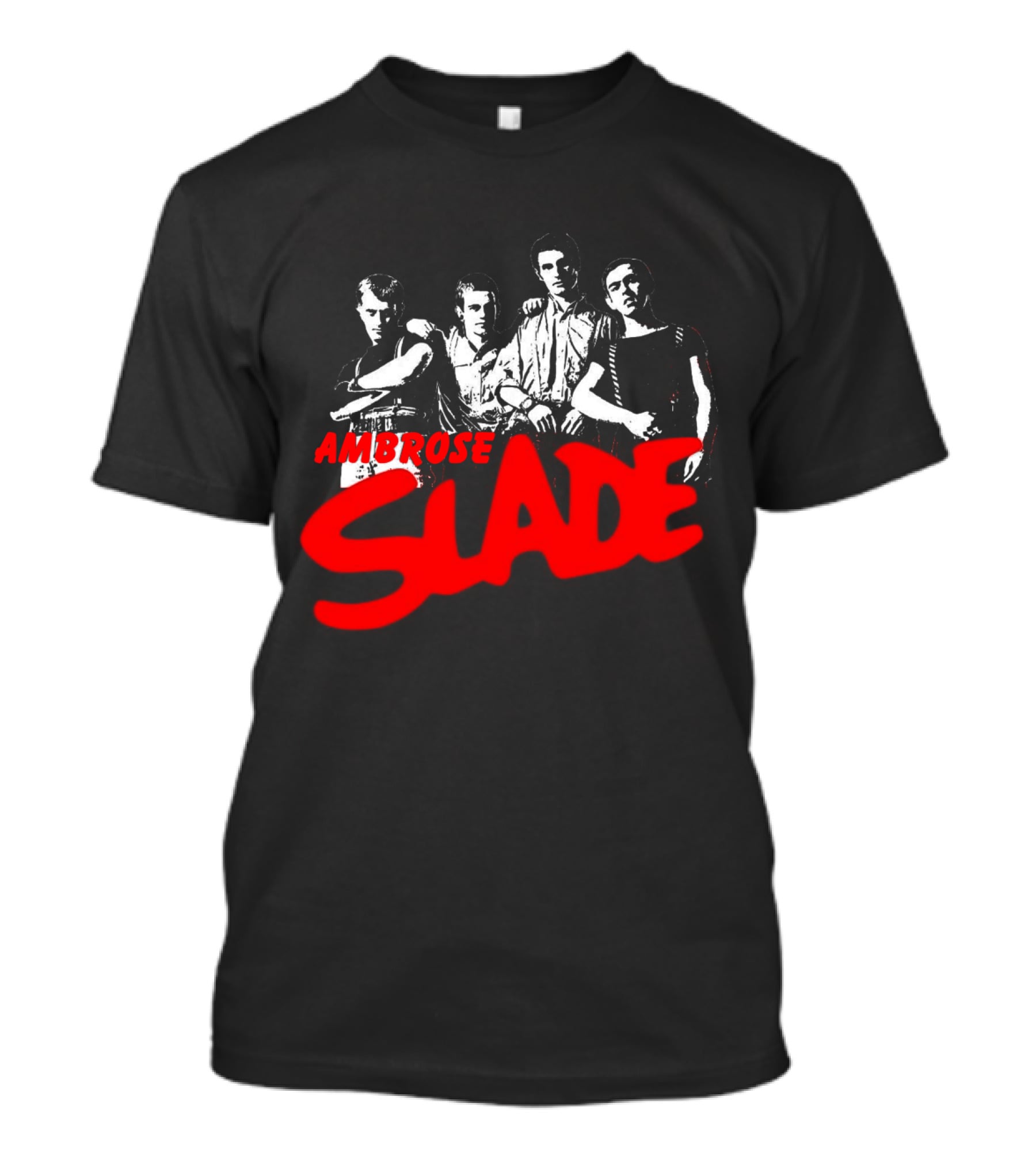 Ambrose Slade Band Graphic Black T-Shirt