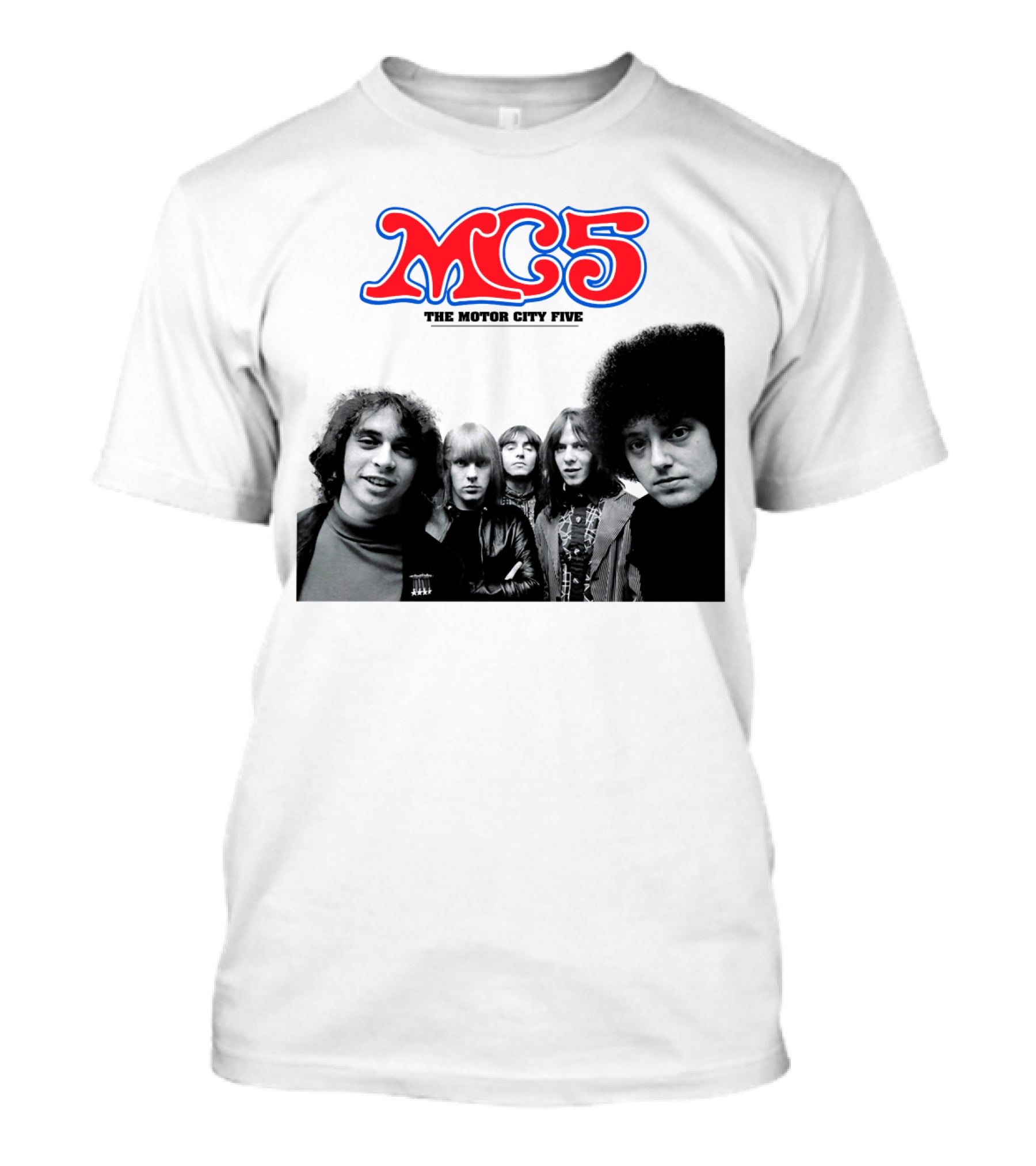 Mc5 The Motor City Five Band Retro Group Photo T-Shirt