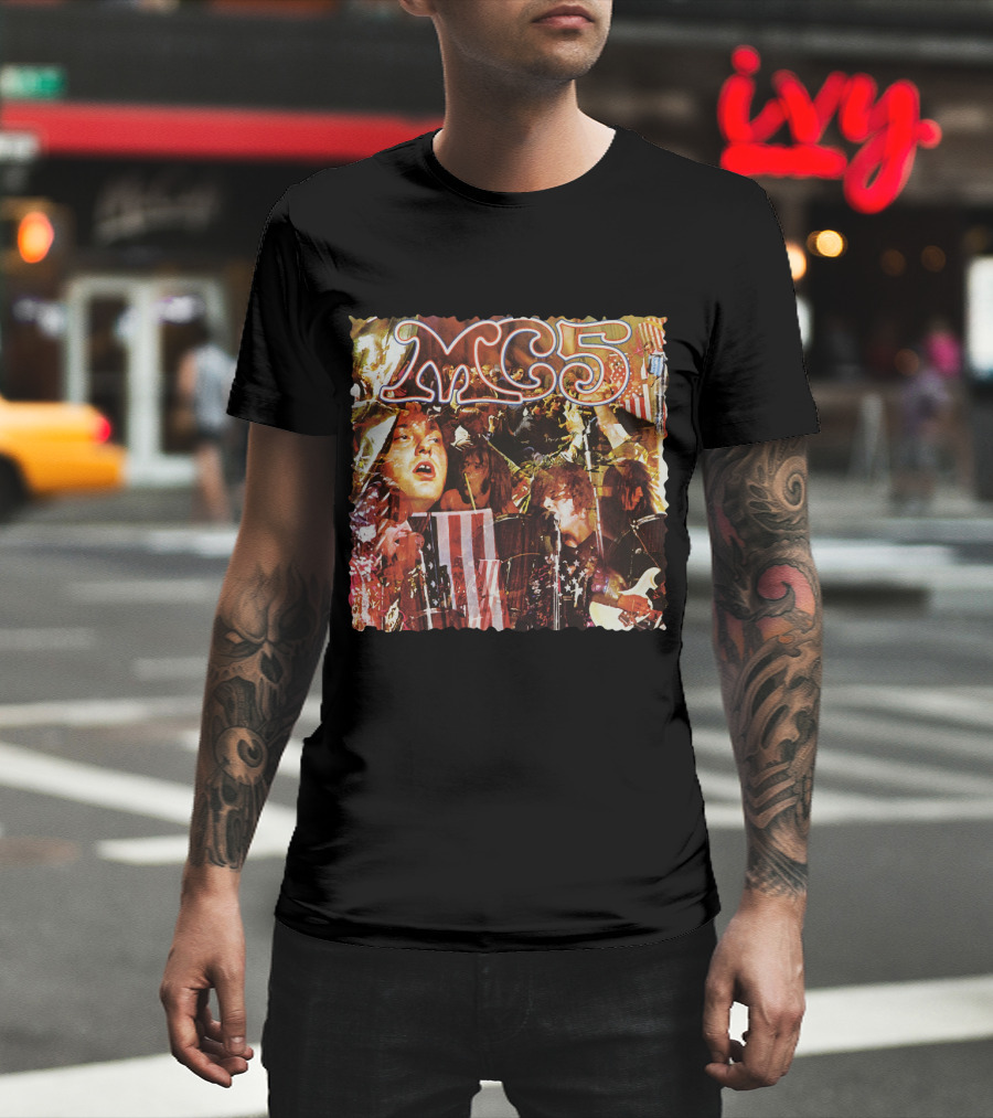 Mc5 American Band Iconic Collage Artwork T-Shirt