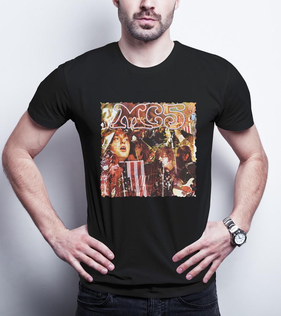 Mc5 American Band Iconic Collage Artwork T-Shirt