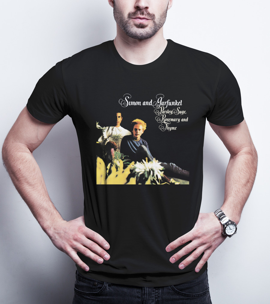 Simon And Garfunkel Parsley Sage Rosemary And Thyme Album Cover T-Shirt