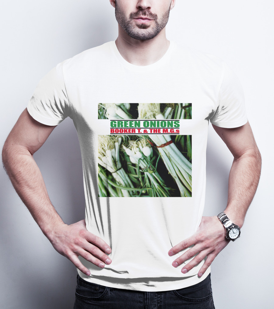 Green Onions Booker T. And The M.G.'s Album Cover With Green Onions Image T-Shirt