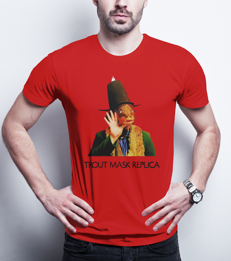 Captain Beefheart Trout Mask Replica Surreal Fish Head T-Shirt