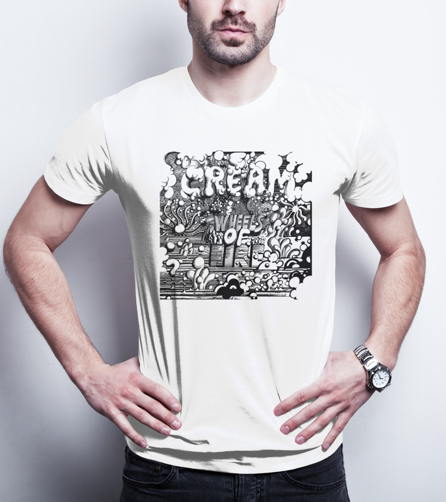 Cream Wheels Of Fire Psychedelic Album T-Shirt
