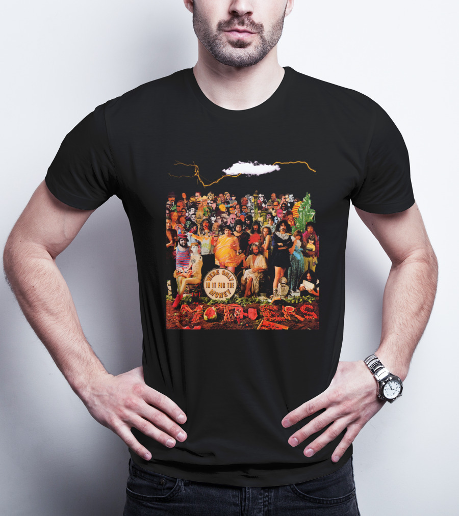 Frank Zappa We're Only In It For The Money Album Cover Collage Style T-Shirt