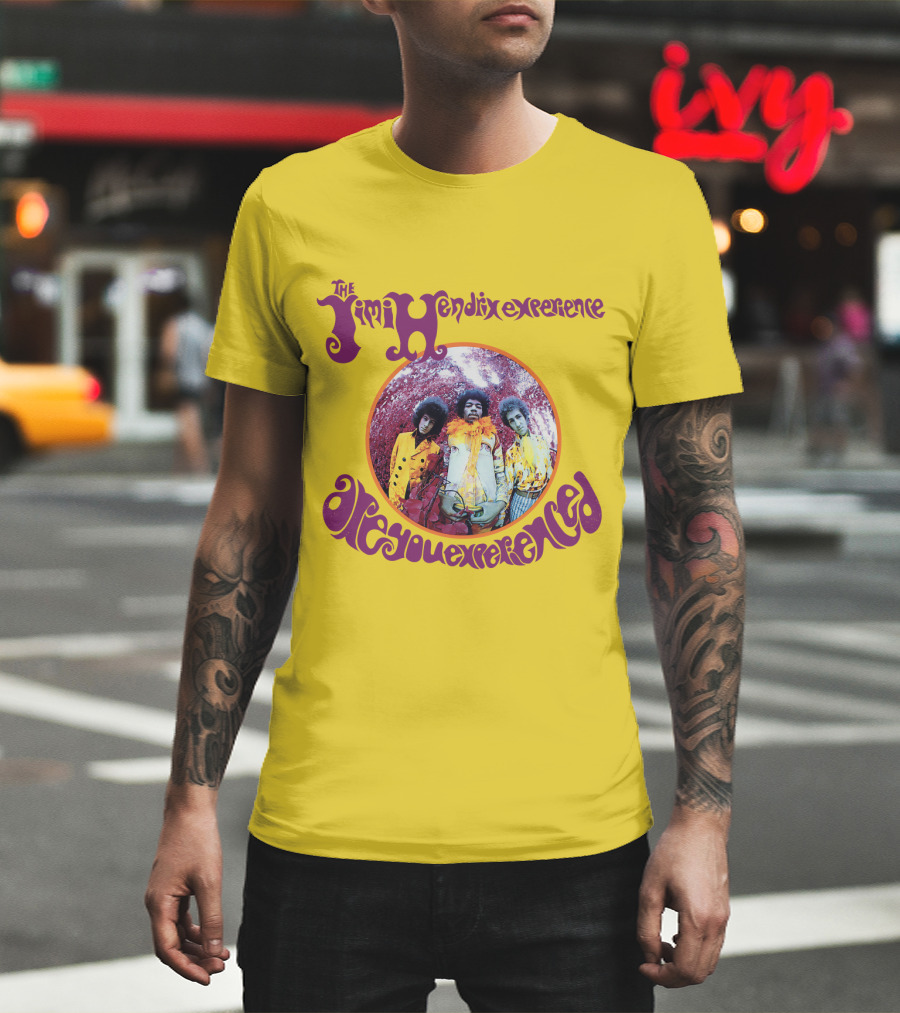 The Jimi Hendrix Experience Are You Experienced Psychedelic Band Image T-Shirt