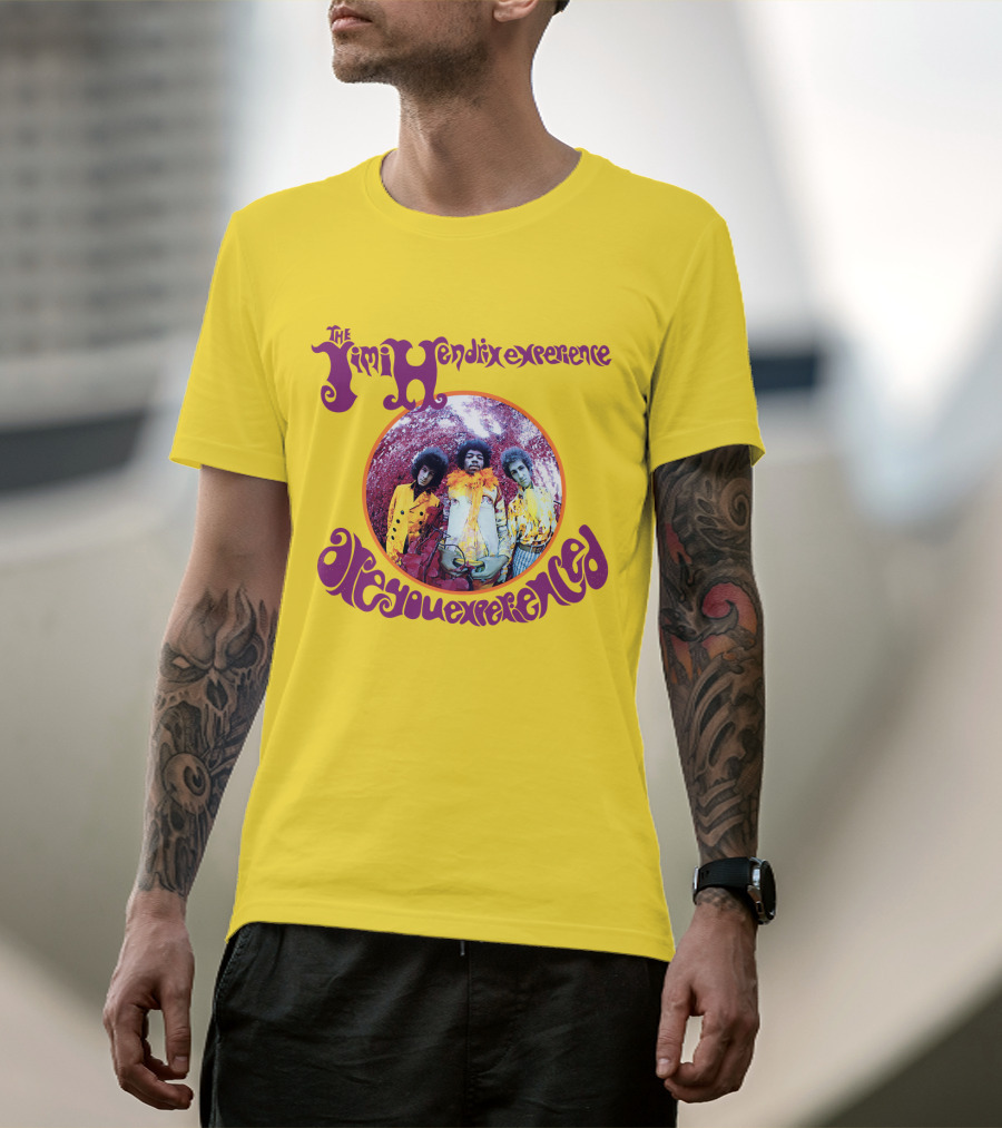 The Jimi Hendrix Experience Are You Experienced Psychedelic Band Image T-Shirt
