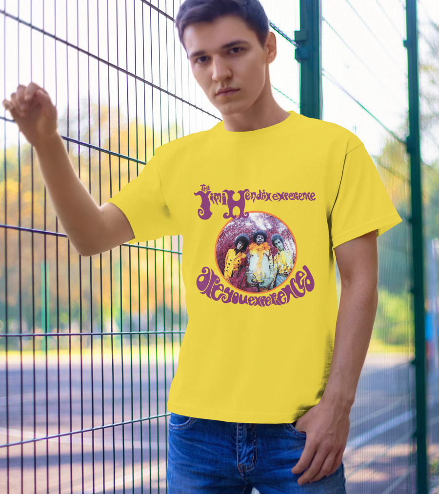 The Jimi Hendrix Experience Are You Experienced Psychedelic Band Image T-Shirt