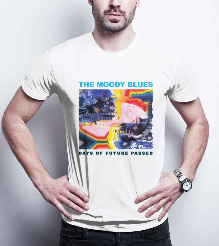 THE MOODY BLUES DAYS OF FUTURE PASSED Psychedelic Album Cover T-Shirt