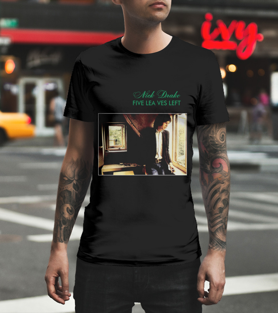 Nick Drake Five Leaves Left 1969 Album Cover T-Shirt