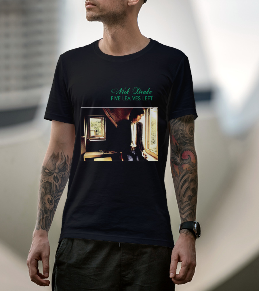 Nick Drake Five Leaves Left 1969 Album Cover T-Shirt