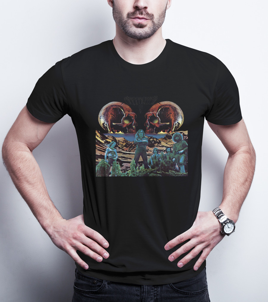 Steppenwolf Band Vintage Skull Collage T-Shirt