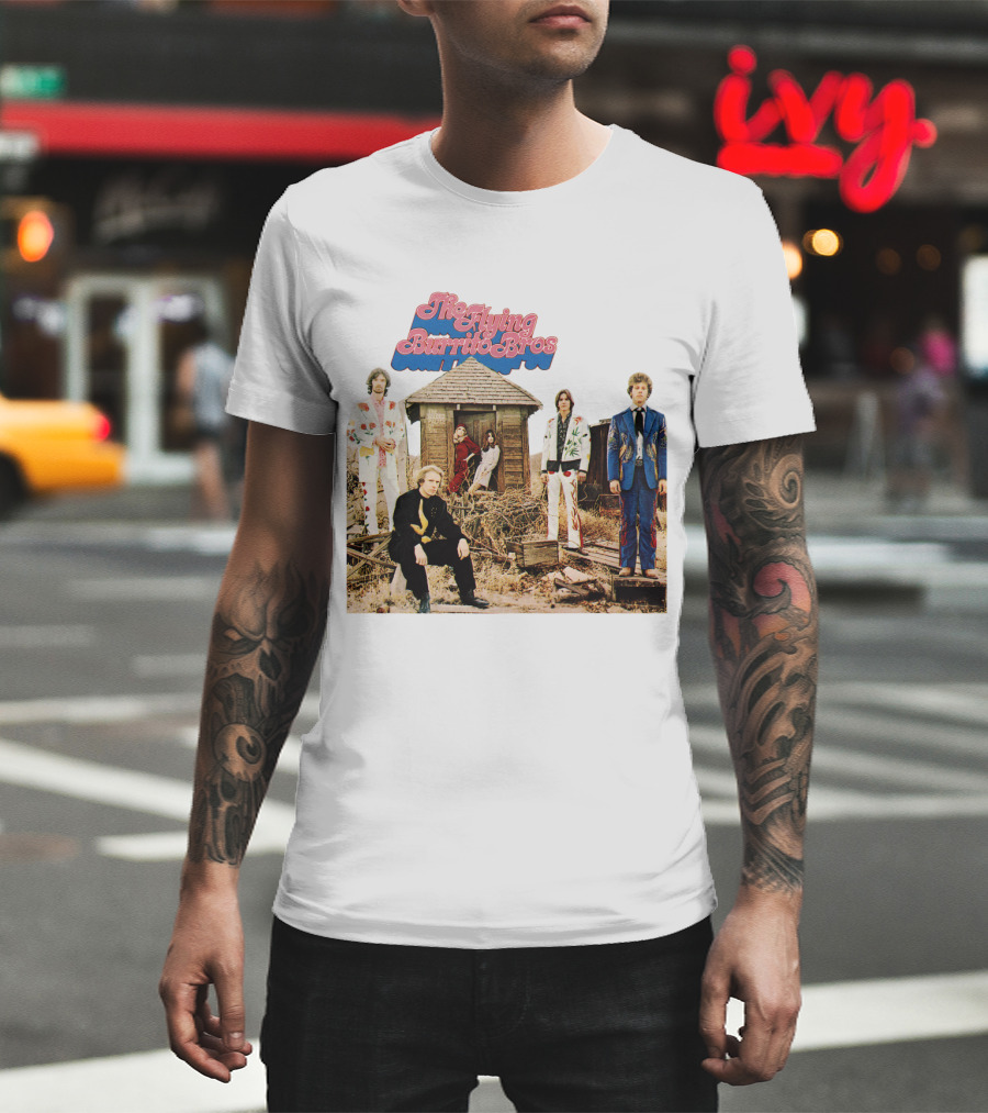 The Flying Burrito Bros The Gilded Palace Of Sin Album Cover Band Members In Colorful Suits T-Shirt