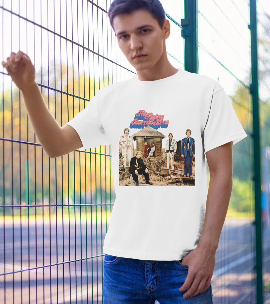 The Flying Burrito Bros The Gilded Palace Of Sin Album Cover Band Members In Colorful Suits T-Shirt