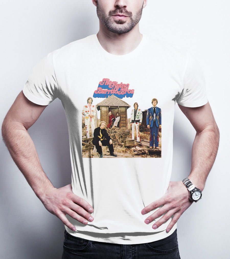 The Flying Burrito Bros The Gilded Palace Of Sin Album Cover Band Members In Colorful Suits T-Shirt