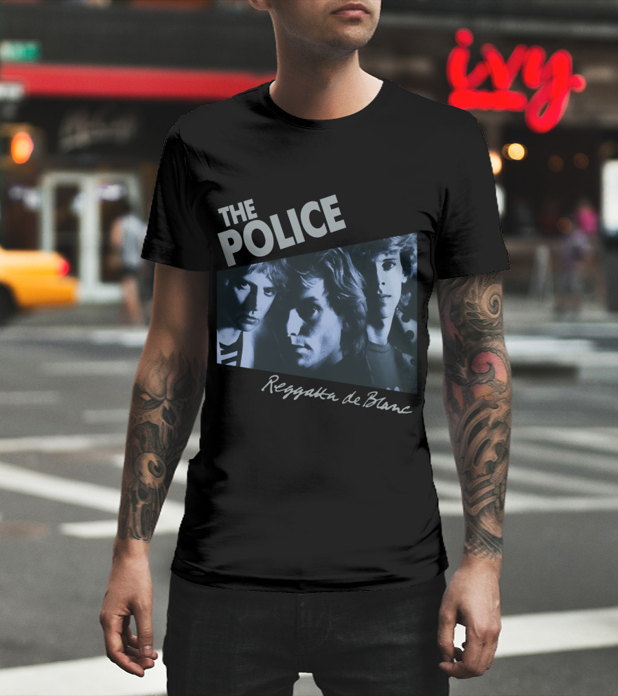 The Police Reggatta De Blanc Band Members Photo T-Shirt