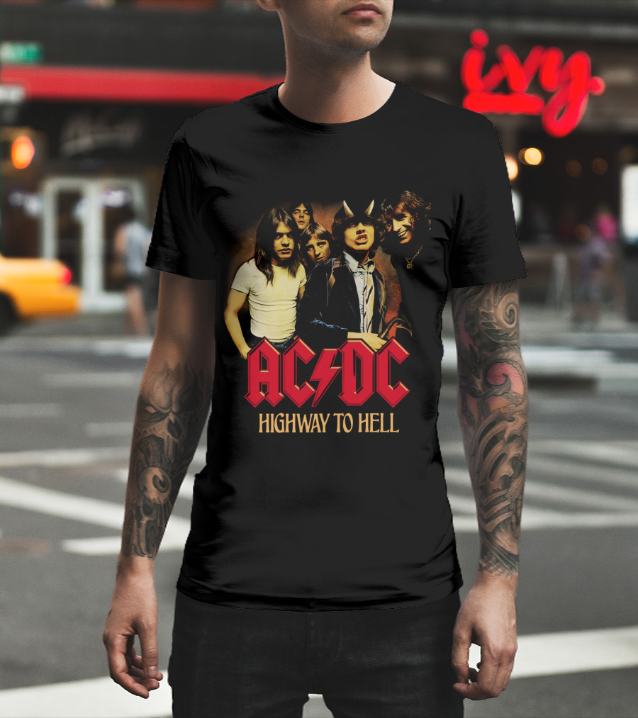 Acdc Highway To Hell Band Members T-Shirt