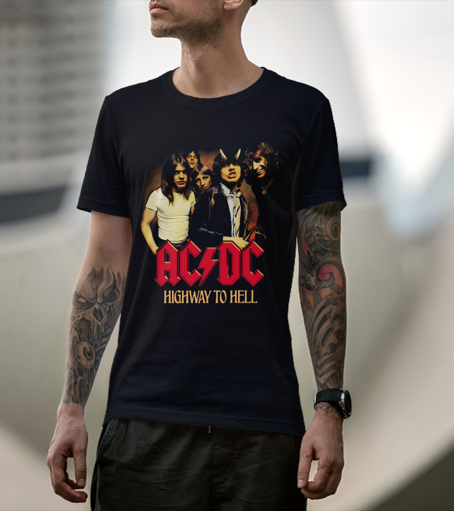 Acdc Highway To Hell Band Members T-Shirt