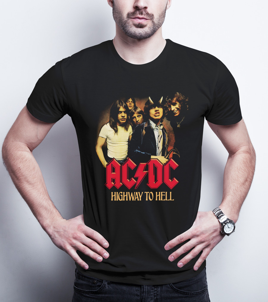 Acdc Highway To Hell Band Members T-Shirt