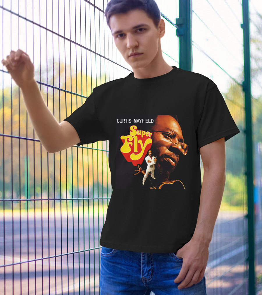 Curtis Mayfield Super Fly Classic Album Cover T-Shirt