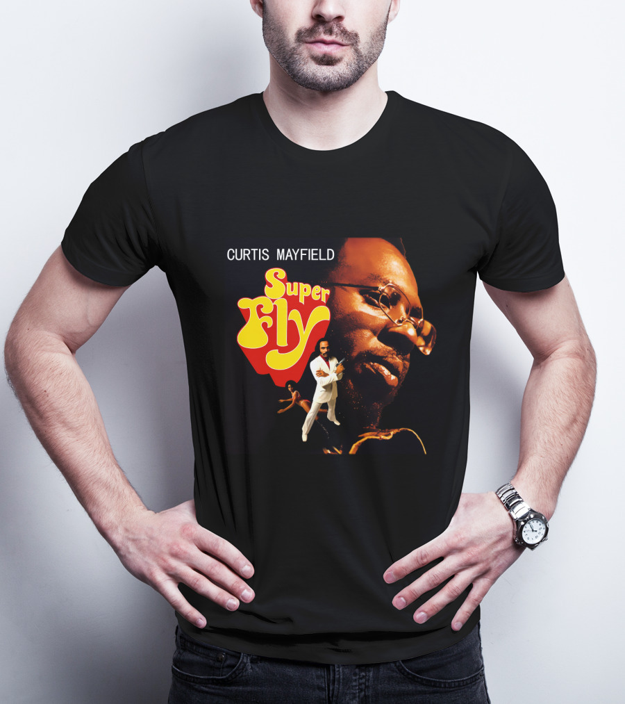 Curtis Mayfield Super Fly Classic Album Cover T-Shirt