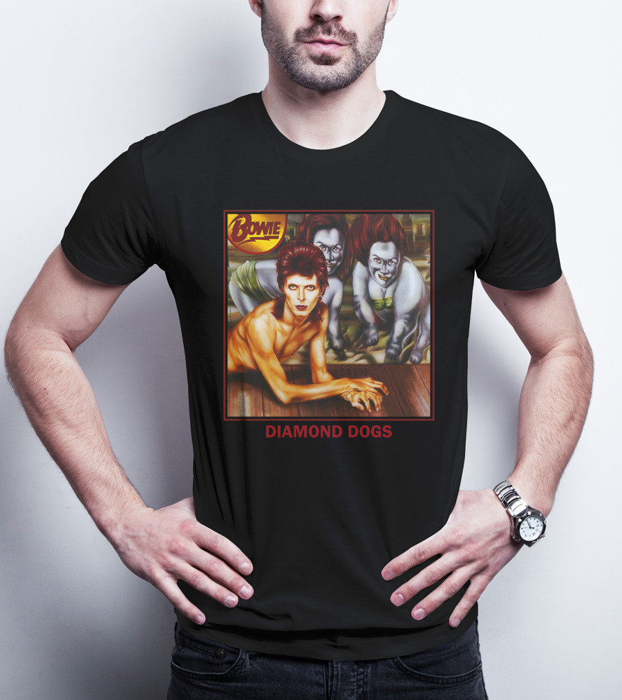 Bowie Diamond Dogs Album Cover T-Shirt