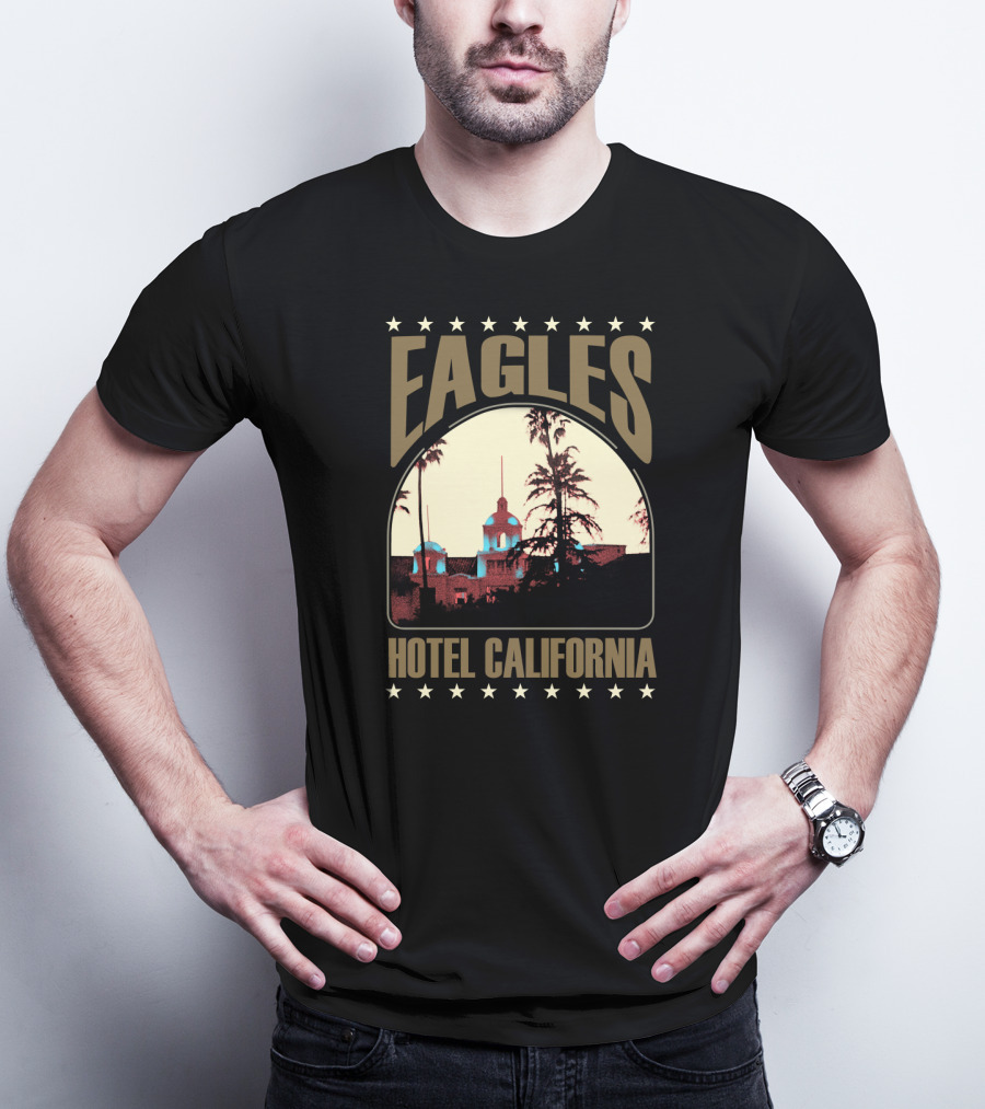 Eagles Hotel California Vintage Concert Album Art T-Shirt