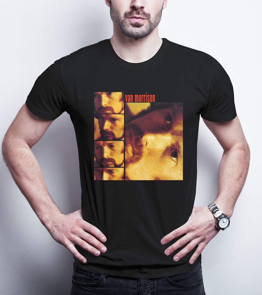 Van Morrison Moondance 1970 Album Cover Multiple Portraits T-Shirt
