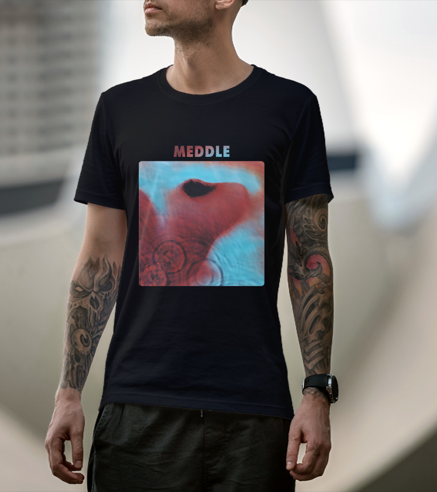 Meddle Pink Floyd 1971 Album Cover Art Ripples And Ear Theme T-Shirt