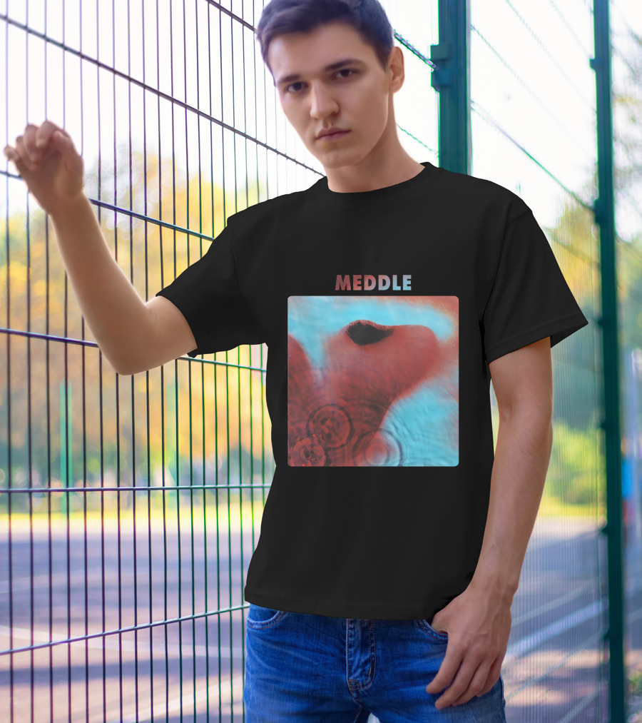 Meddle Pink Floyd 1971 Album Cover Art Ripples And Ear Theme T-Shirt