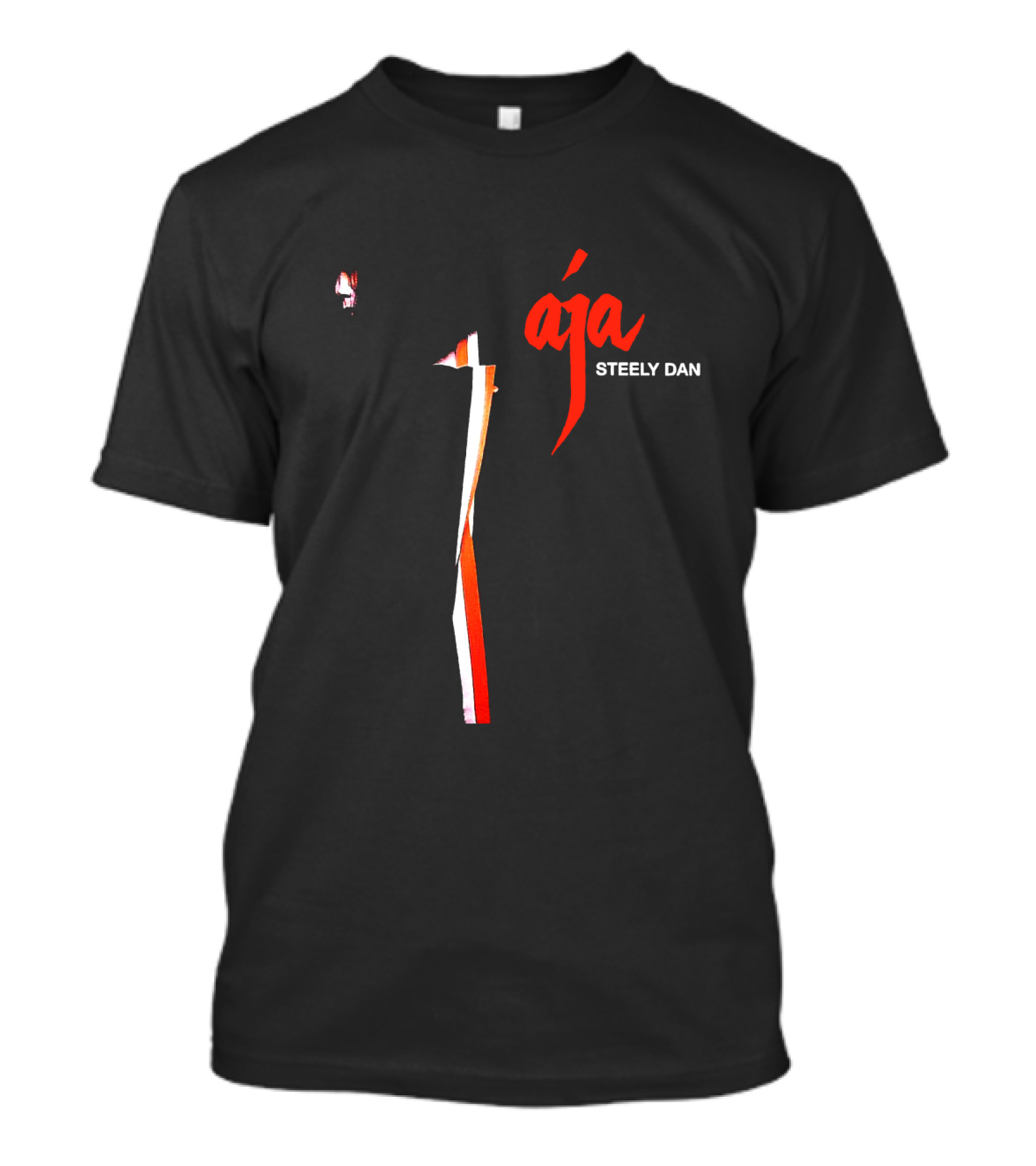 Steely Dan Aja Album Cover Red And White Abstract T-Shirt