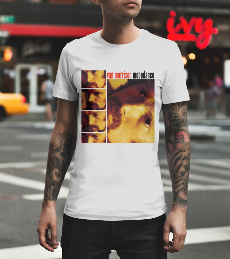 Van Morrison Moondance 1970 Album Cover T-Shirt