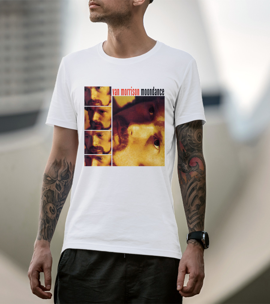 Van Morrison Moondance 1970 Album Cover T-Shirt