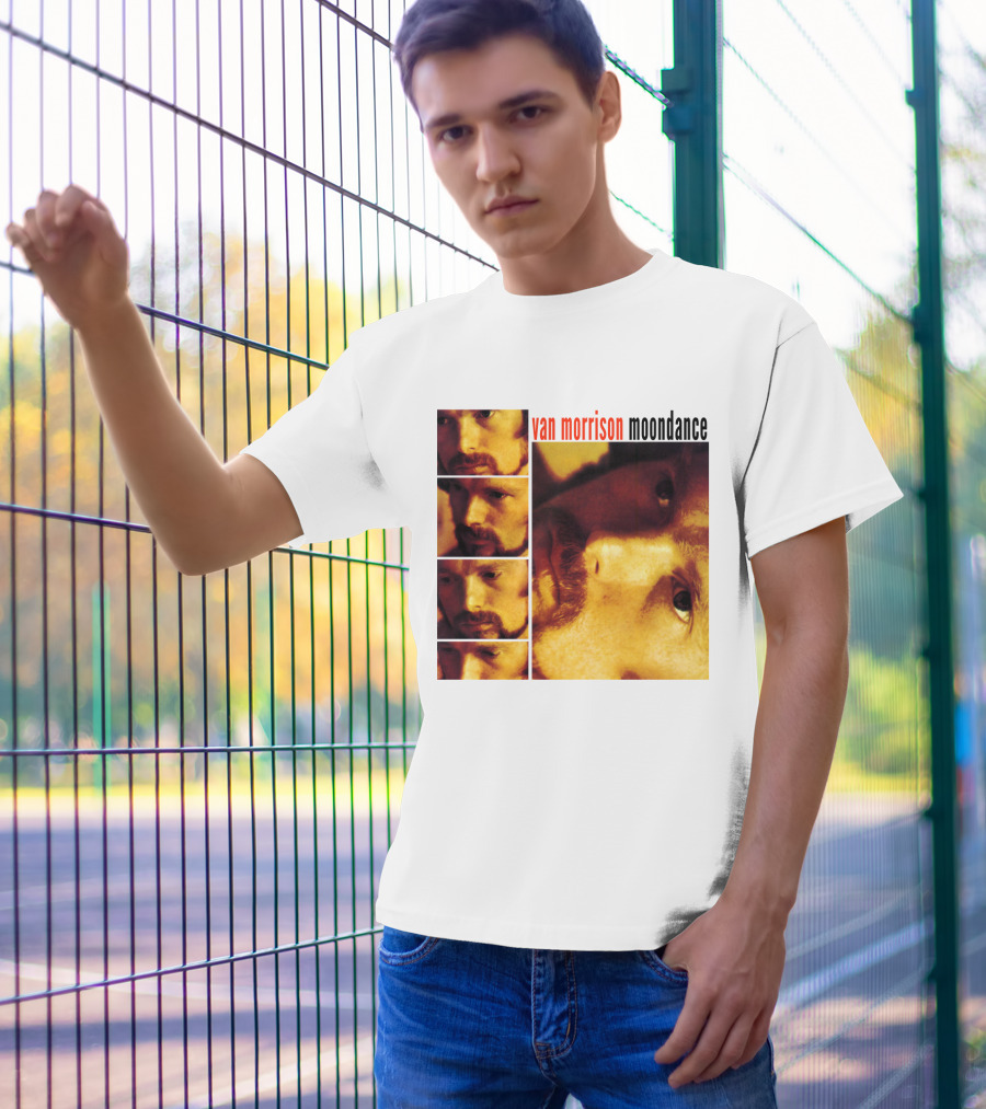Van Morrison Moondance 1970 Album Cover T-Shirt