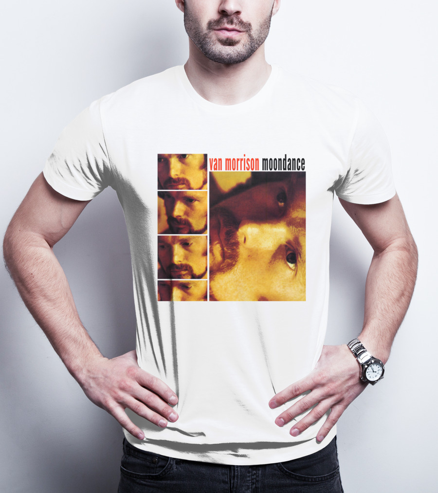 Van Morrison Moondance 1970 Album Cover T-Shirt