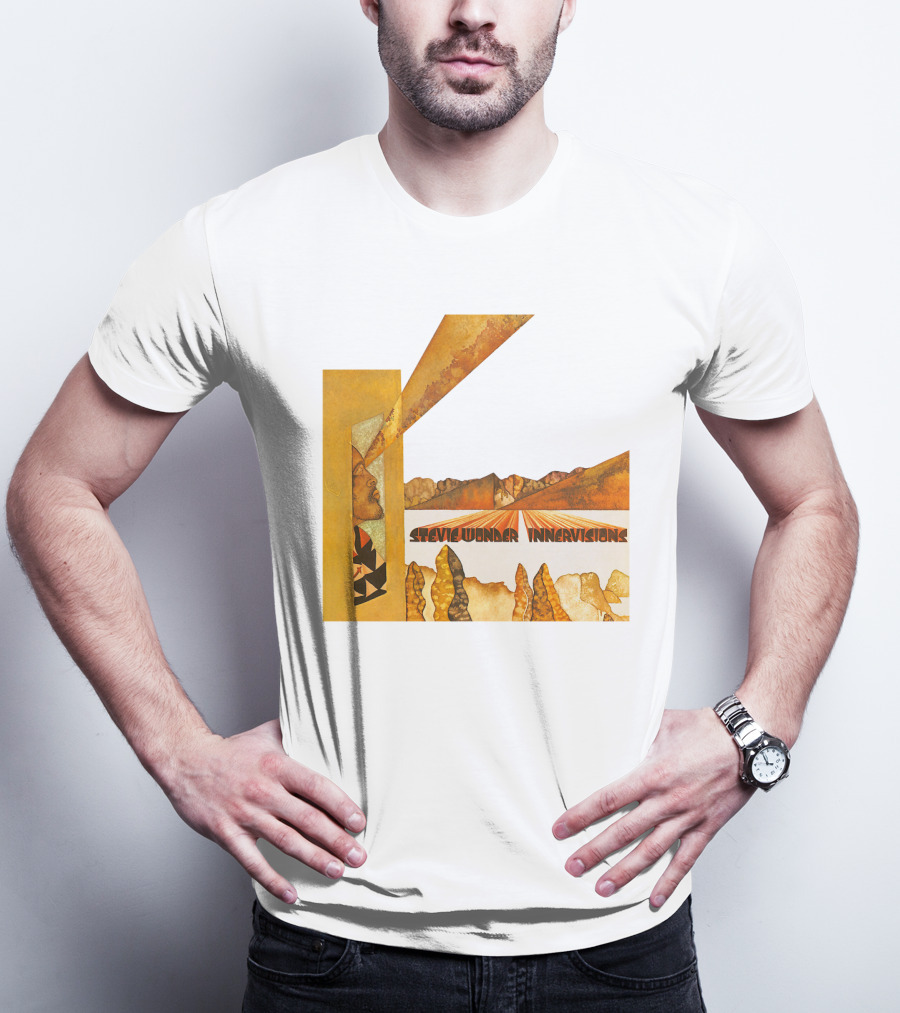 Stevie Wonder Innervisions Album Art Landscape Motif T-Shirt